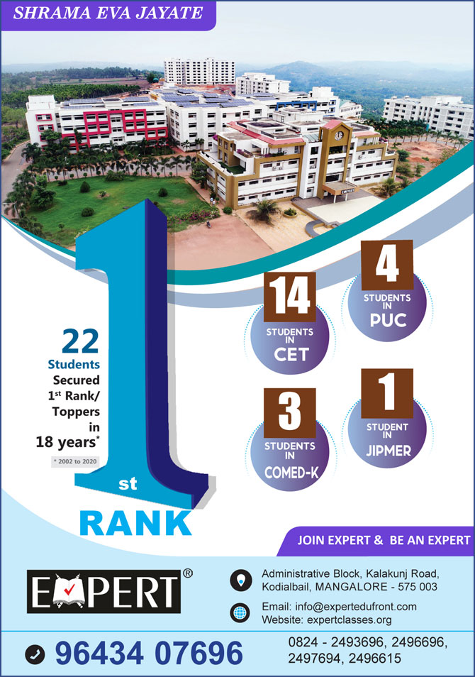 Expert Coaching Classes, Mangalore - Highlights of 2021- daijiworld.com