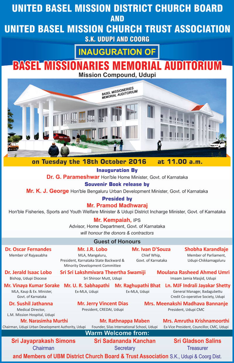 United Basel Mission, Udupi- daijiworld.com