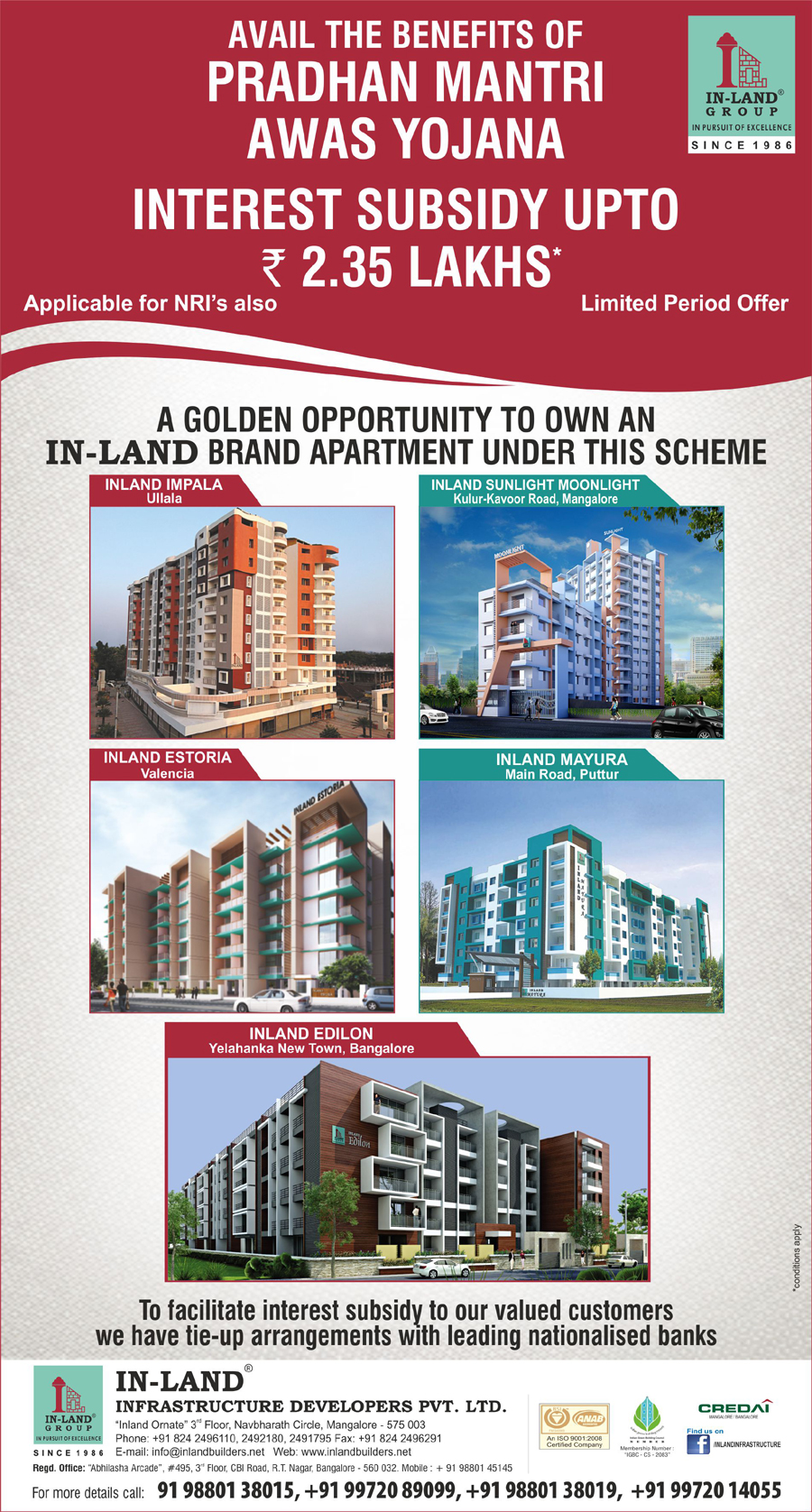 Inland Builders, Mangalore- daijiworld.com