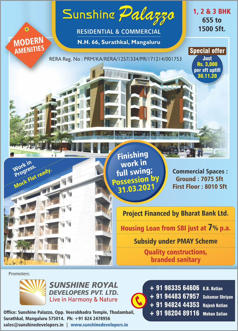 Sunshine Developers, Mangalore- daijiworld.com