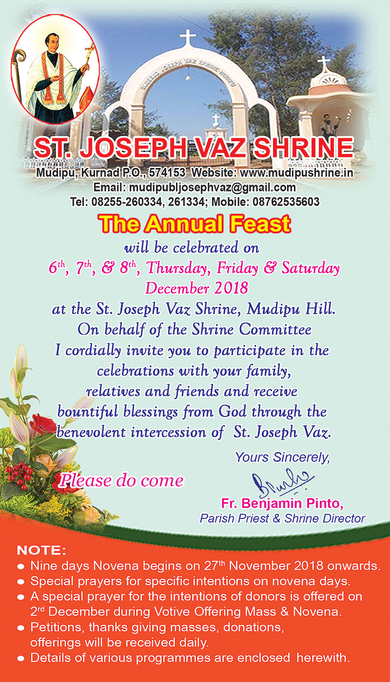 Mudipu Church Annual Feast 2018- daijiworld.com